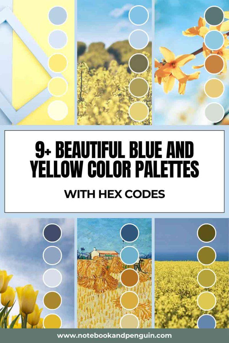 9+ Blue And Yellow Color Palettes (Hex Codes Included)