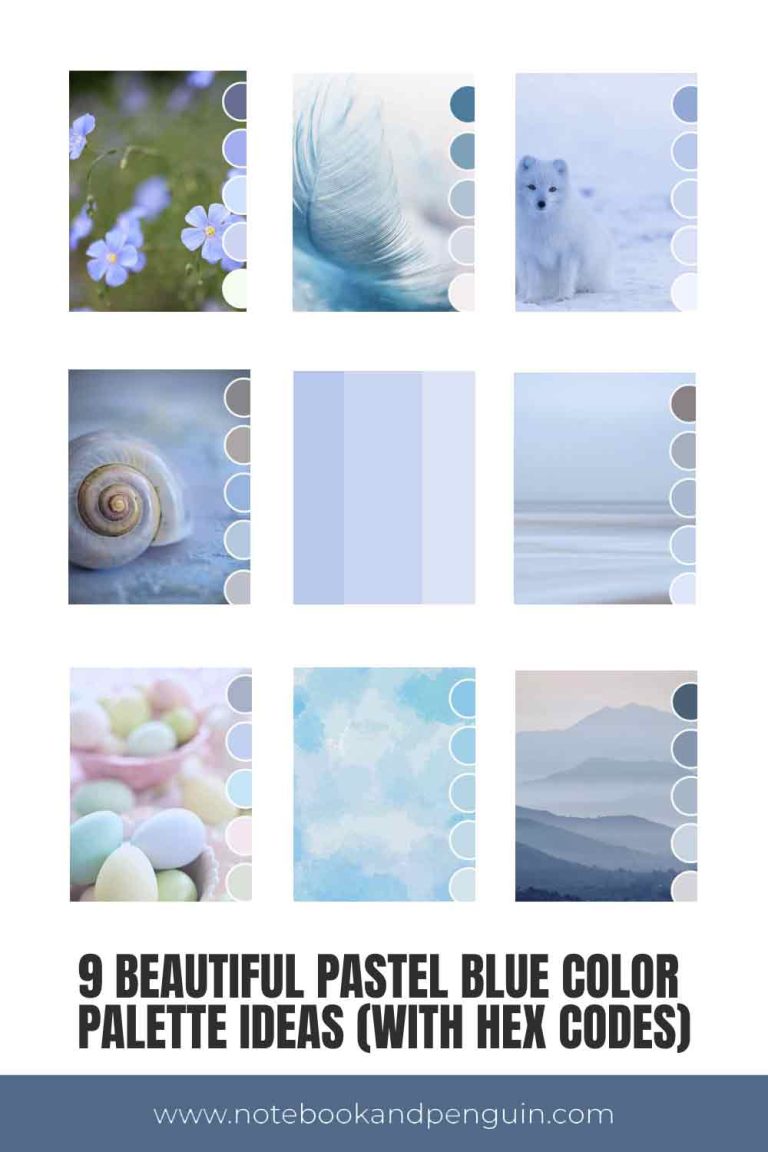 9 Beautiful Pastel Blue Color Palette Ideas: With Hex Codes