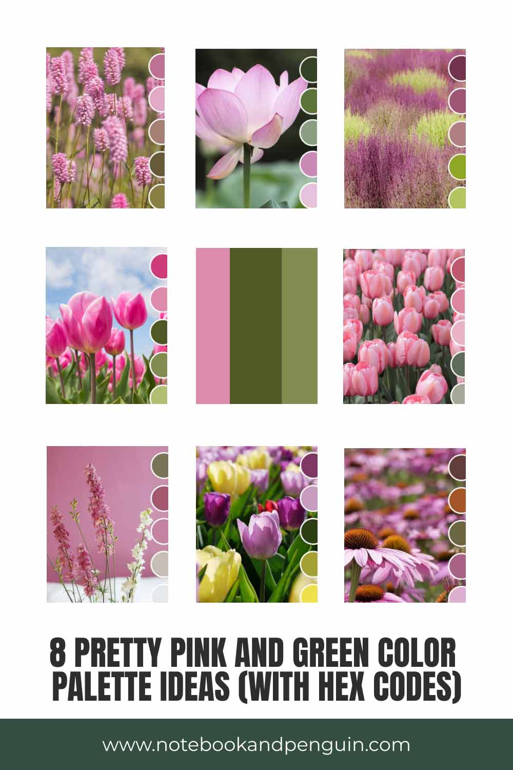 8 Pretty Pink And Green Color Palette Ideas (With Hex Codes)