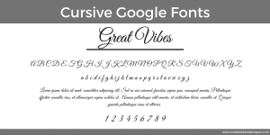 25 Best Cursive Google Fonts (With Examples)