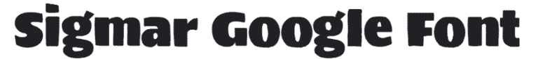 23 Big And Bold Chunky Fonts (Free Google Fonts)