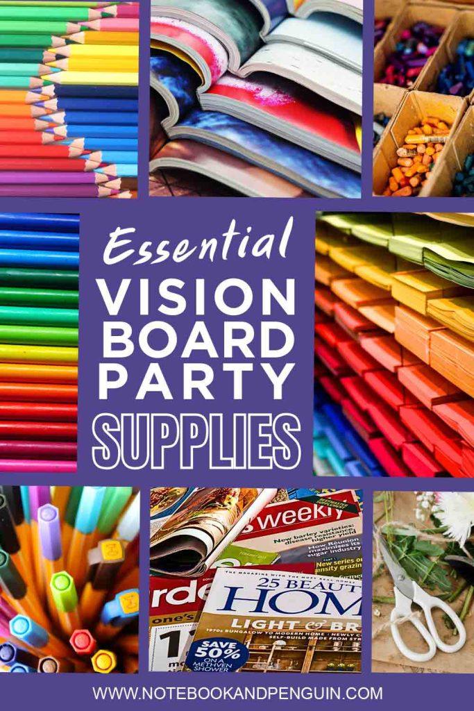 Must-Have Vision Board Party Supplies For A Fun Filled Event!