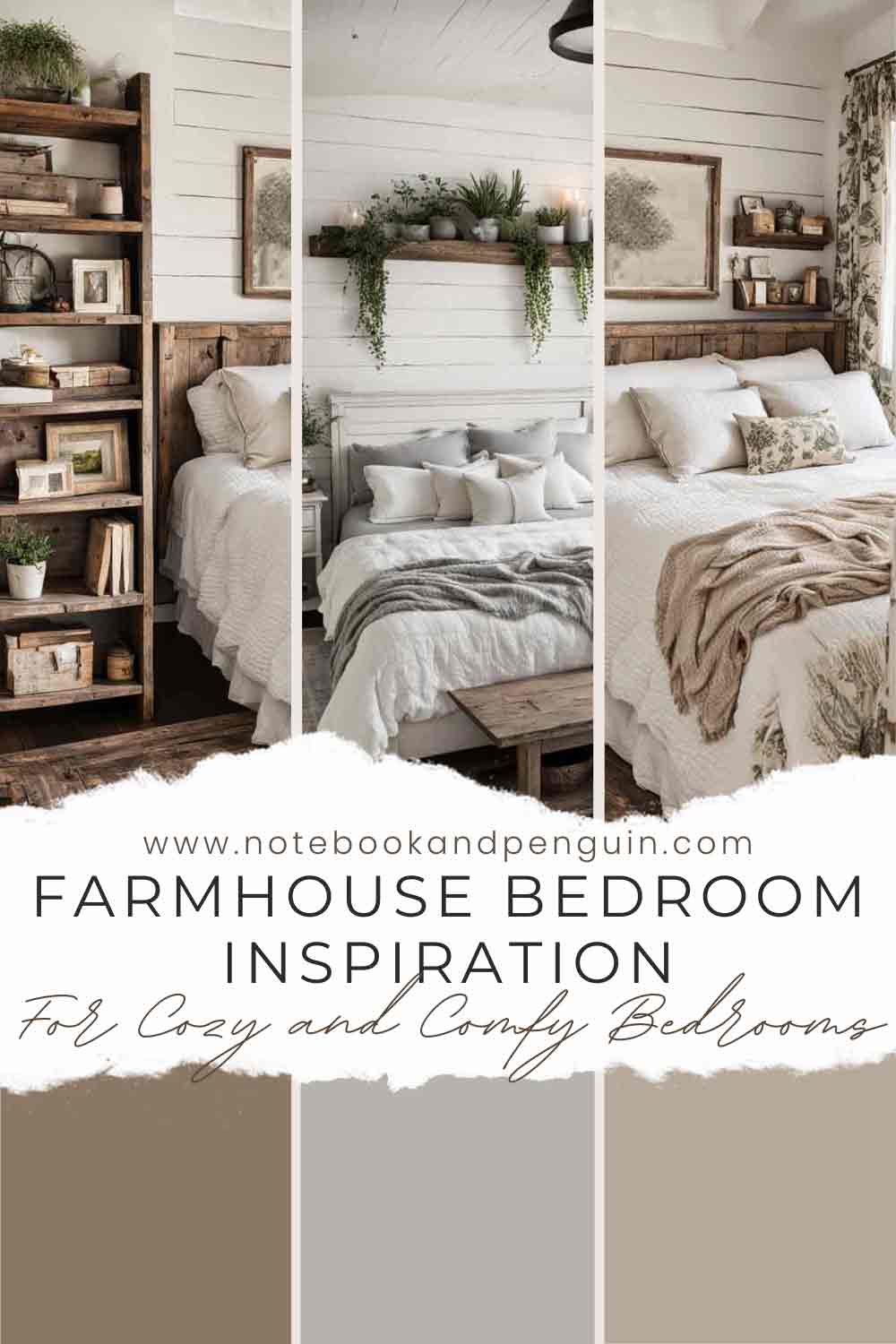 15+ Cozy Farmhouse Bedroom Ideas & Inspiration (With Pics)