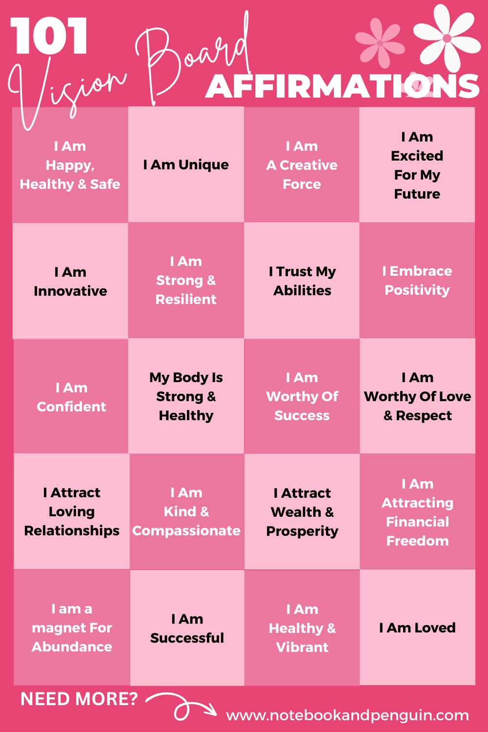 101 Powerful Vision Board Affirmations For Every Area Of Life