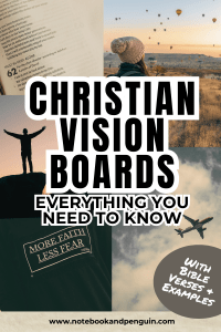 Christian Vision Boards: With Examples + FREE Scripture Cards
