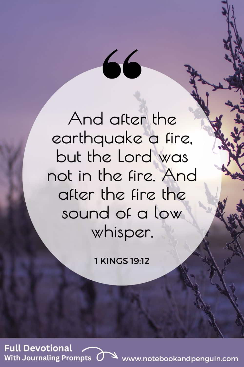 Devotional: Learning To Hear God's Still Small Voice (1 Kings 19:12)