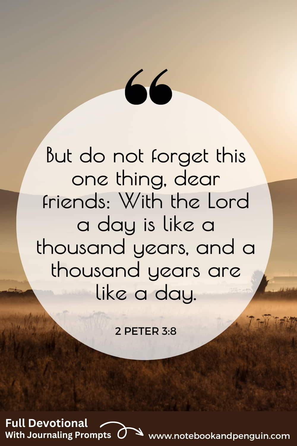 Understanding God's Timing (2 Peter 3:8)