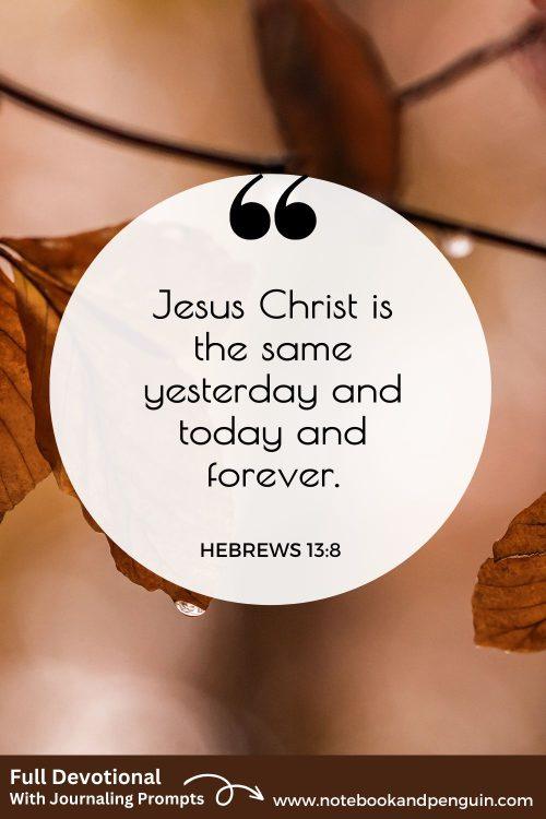 Finding Security In God's Unchanging Love (Hebrews 13:8)