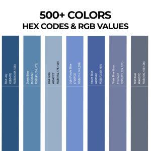Printable Color Swatch Book: 500+ Hex Codes & RGB Values