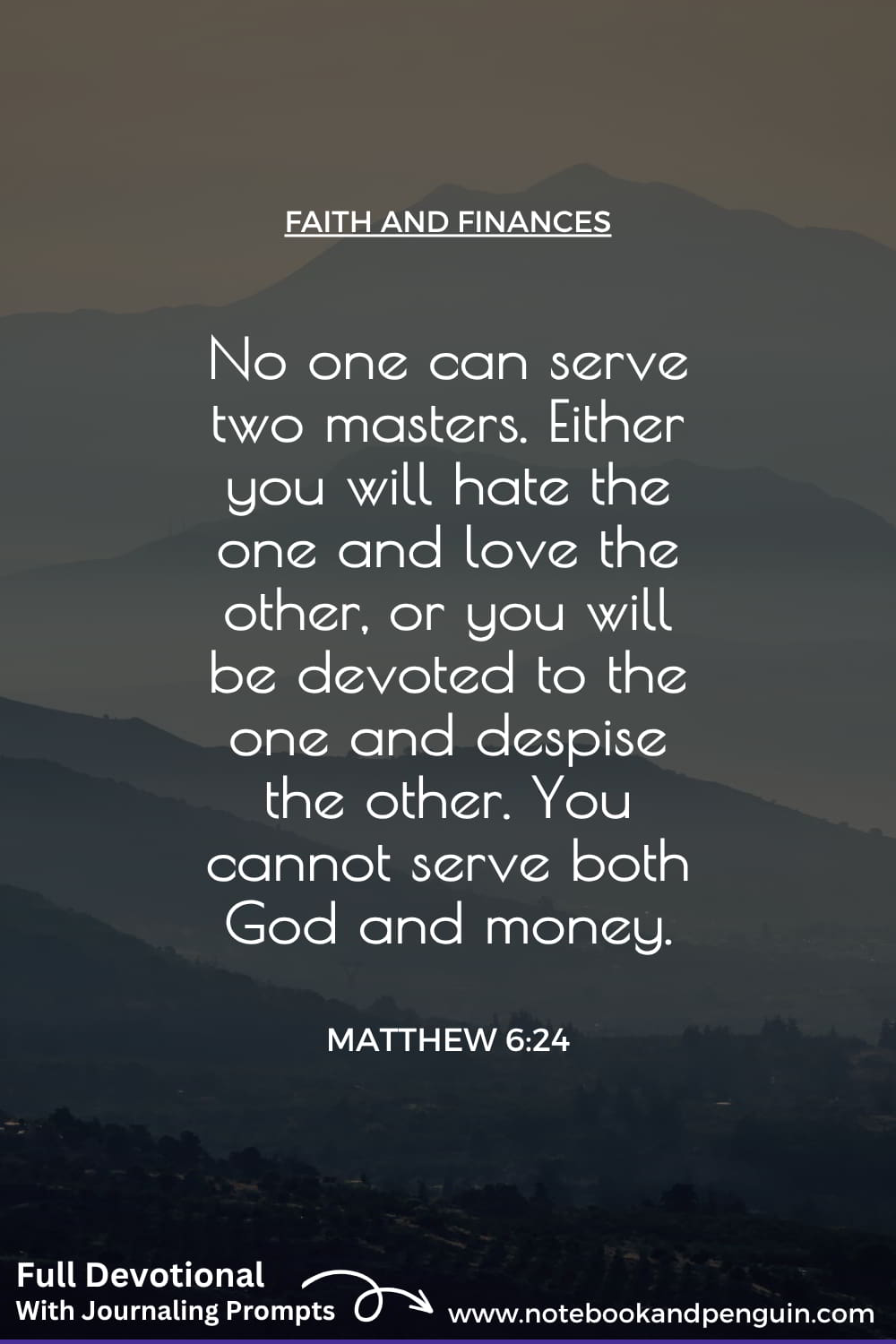 God Or Money? Who Rules Your Heart? (Matthew 6:24)