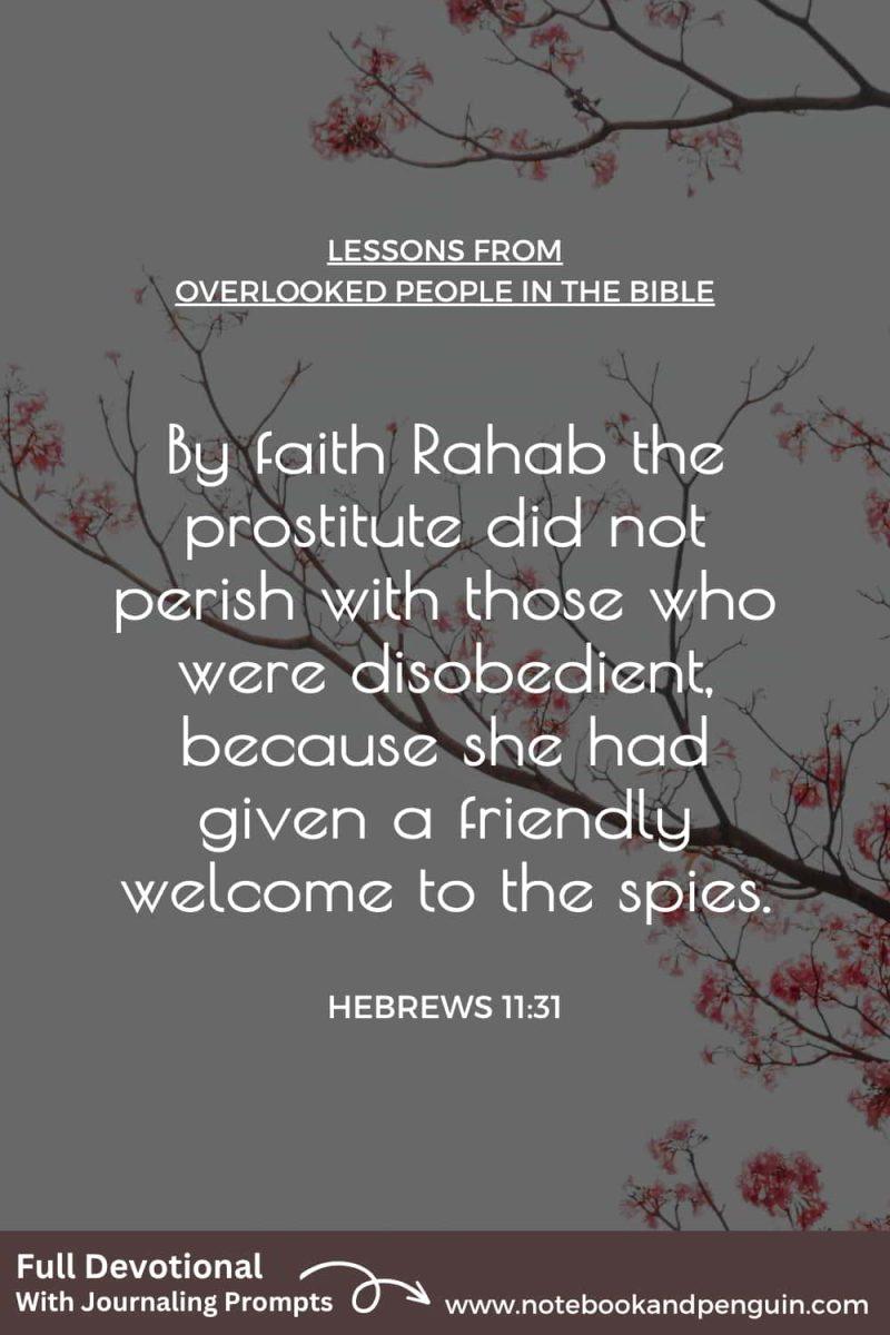 Was Rahab Just A Prostitute Or Much More? (Hebrews 11:31)