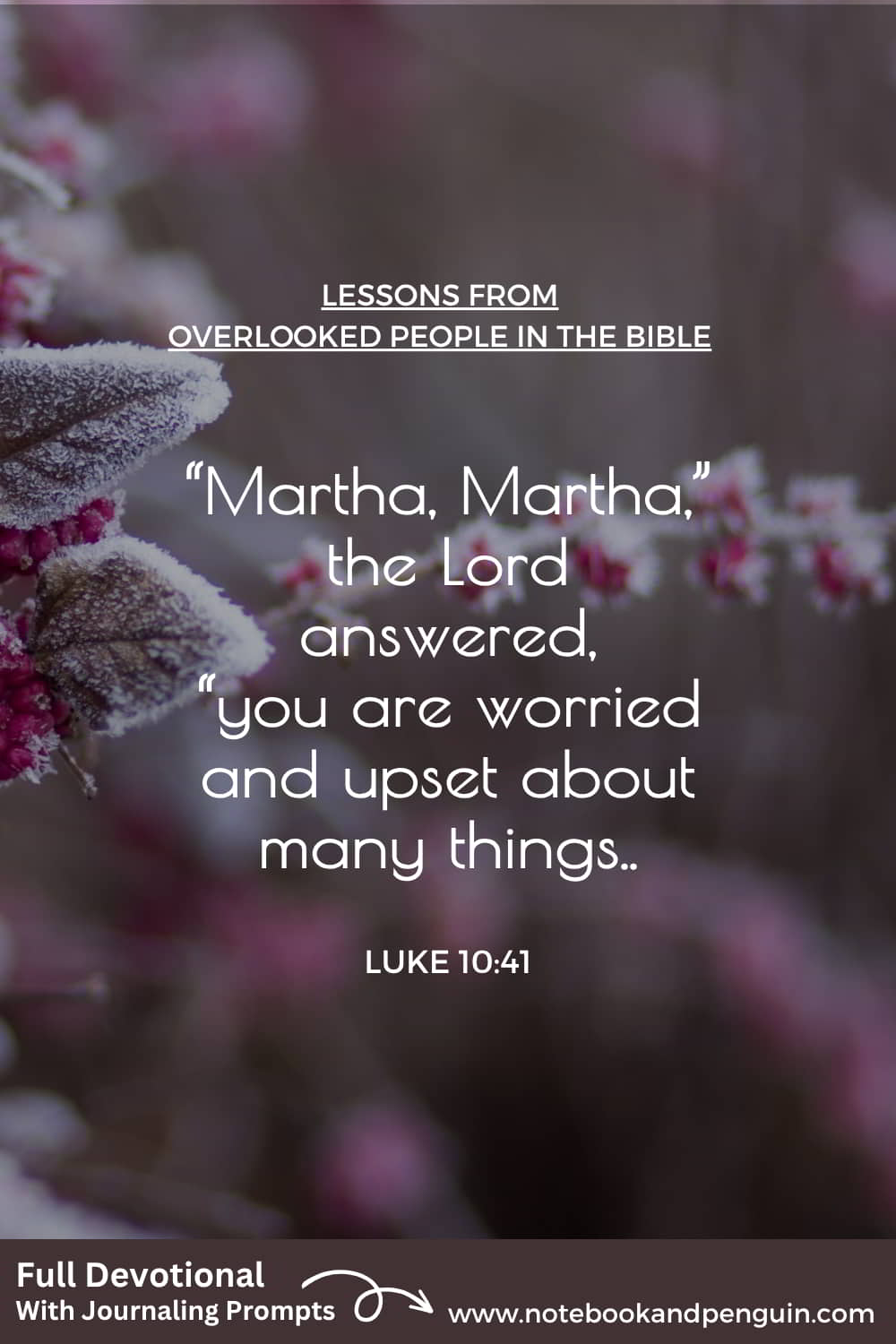 Martha: More Than Just The Busy Sister (Luke 10:41)