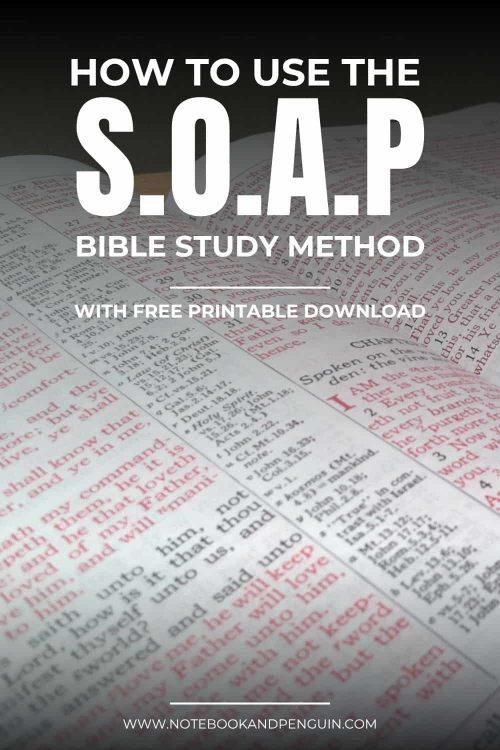SOAP Bible Study Method Guide (+ Free Printable PDF)