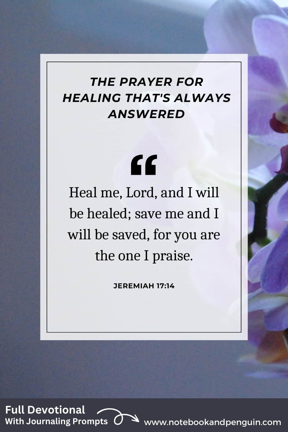 Trusting The Healer When Healing Doesn't Come (Jeremiah 17:14)