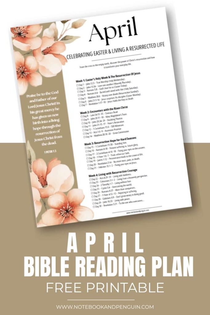 Easter Bible Reading Plan 2026: 30-Day Guide For April + PDF