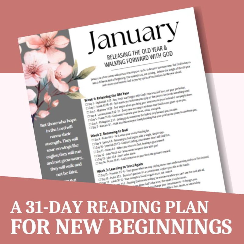 Free January Bible Reading Plan For 2026 (Printable PDF)