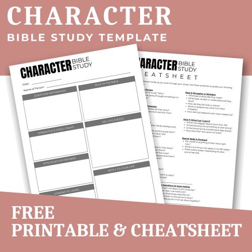Character Bible Study Method For Beginners (With Free PDF)