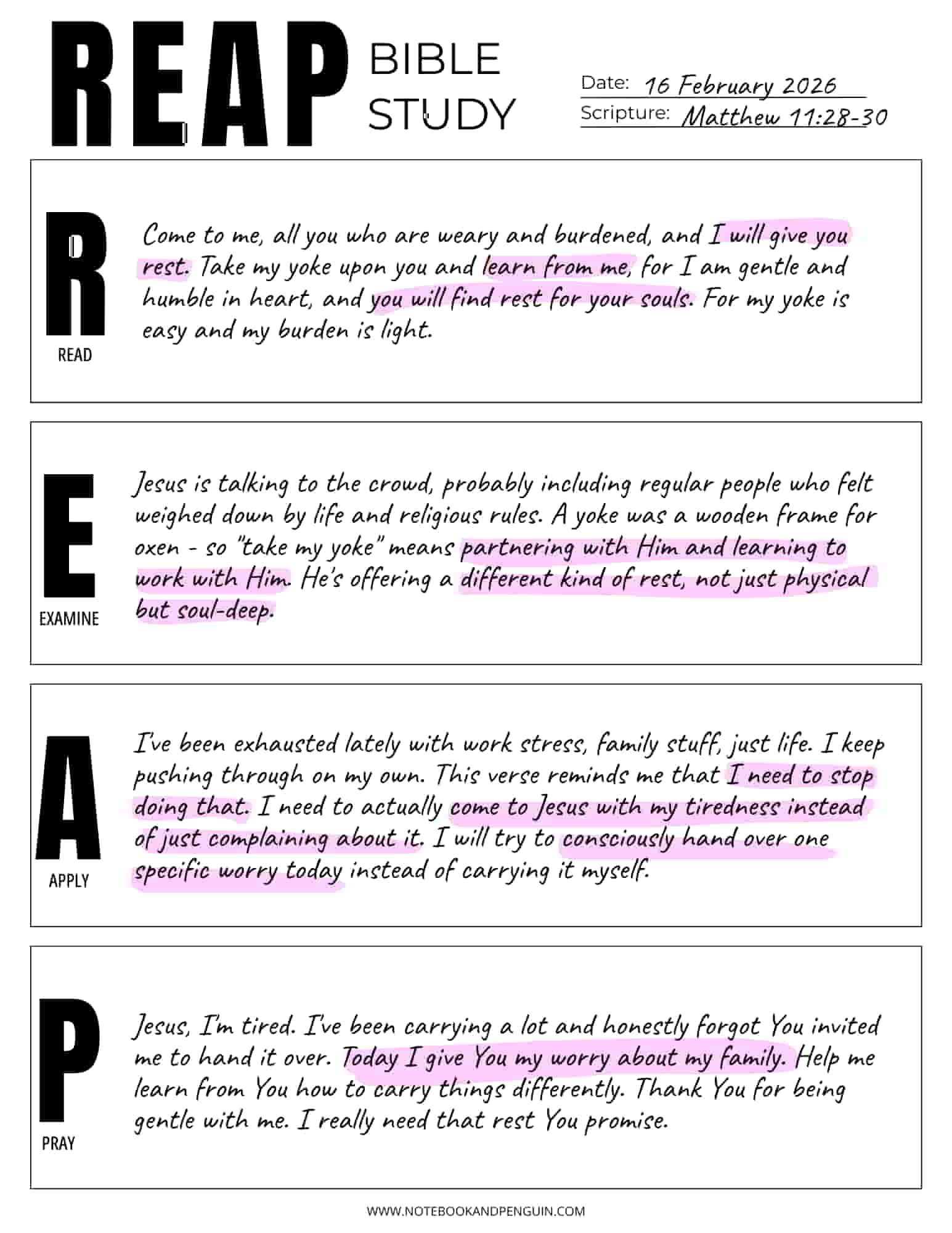 The REAP Bible Study Method (With Free PDF Template)
